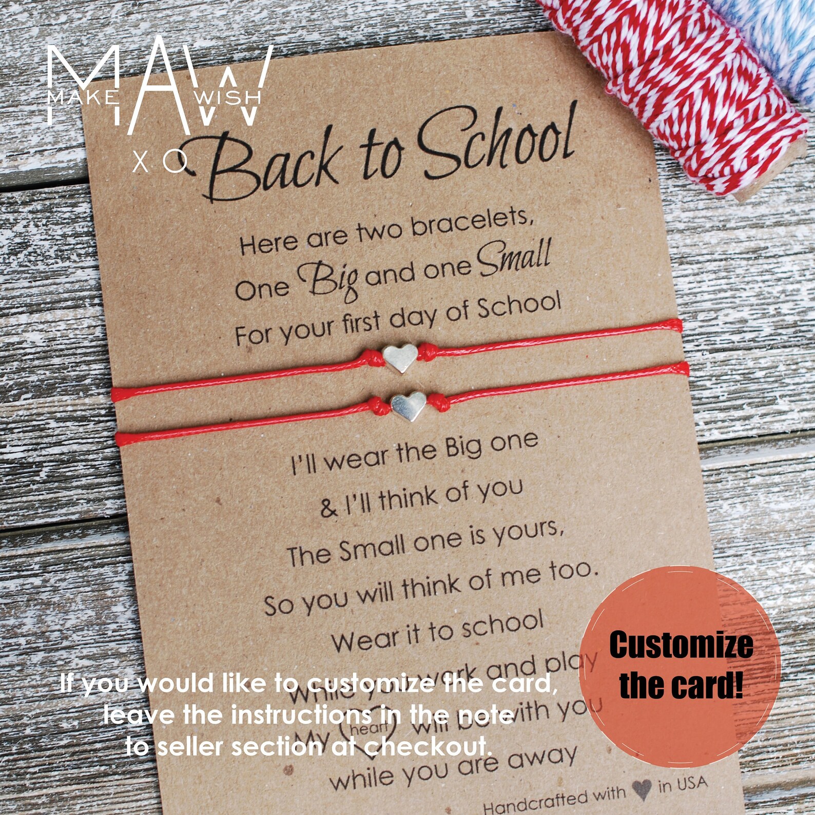 First Day of School Friendship Bracelet Back to School - Etsy