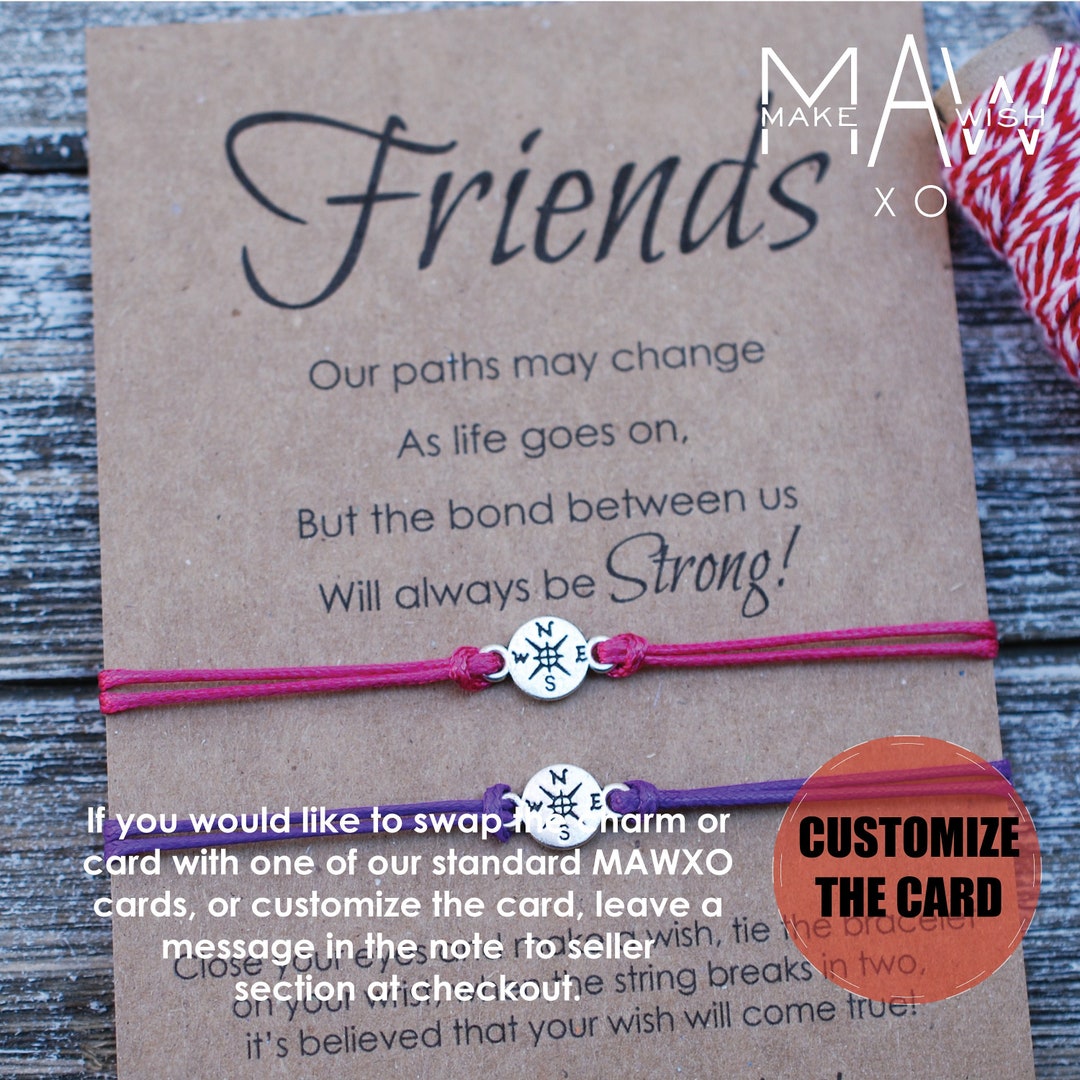 Best Friend Gifts for Friend Friendship Bracelet Long Distance ...