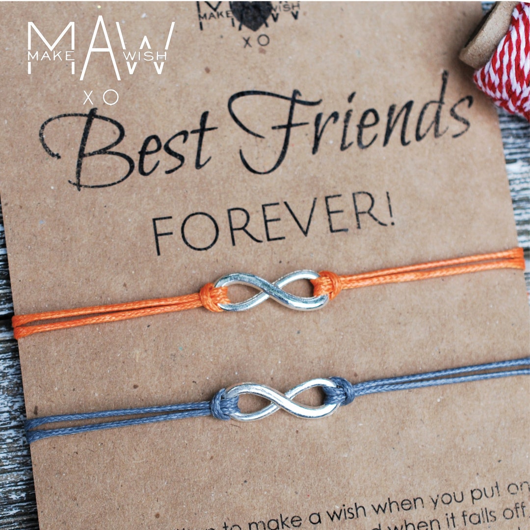 Best Friend Gift for Her Long Distance Relationship Bracelet Friendship ...