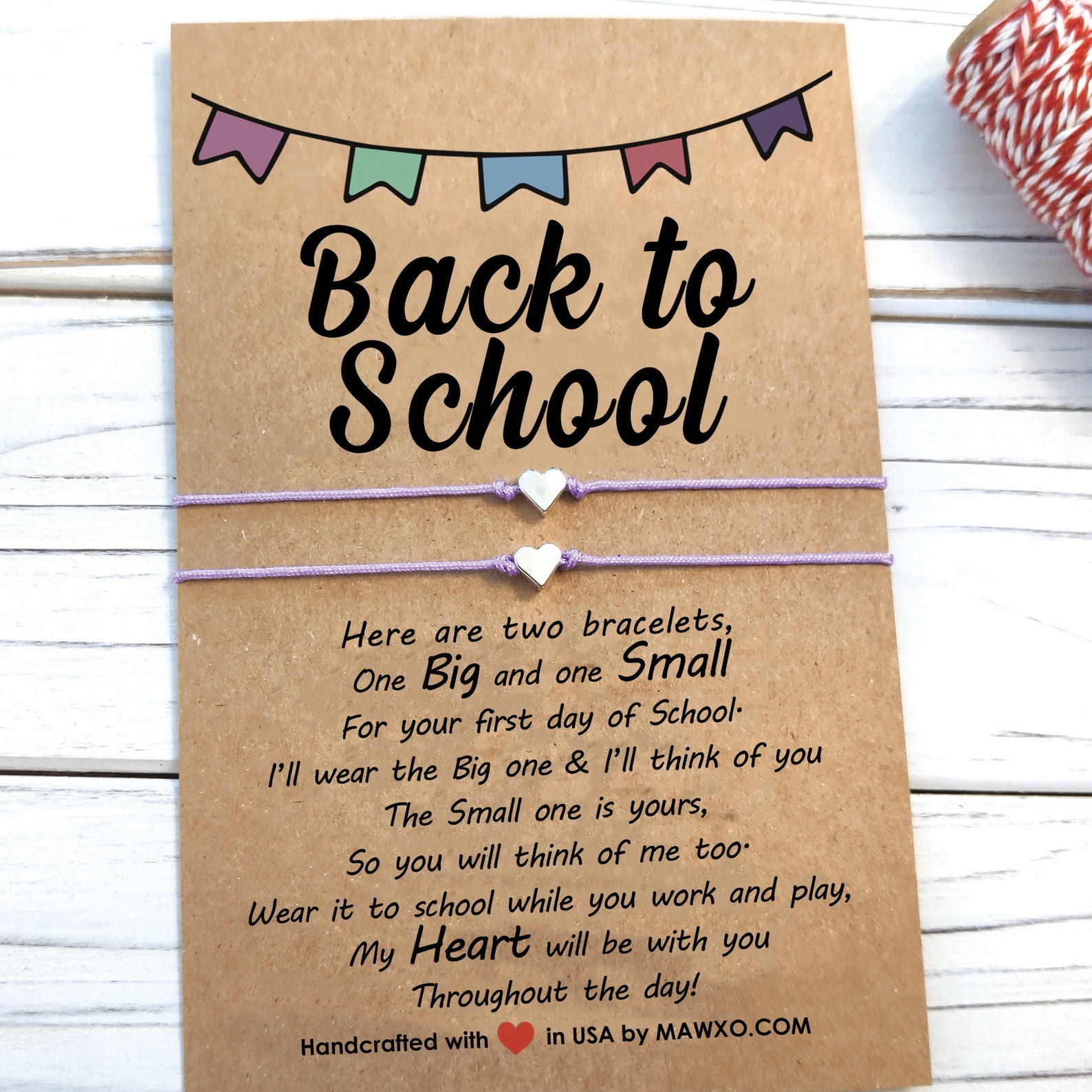 First Day of Preschool Bracelet Back to School Bracelet - Etsy