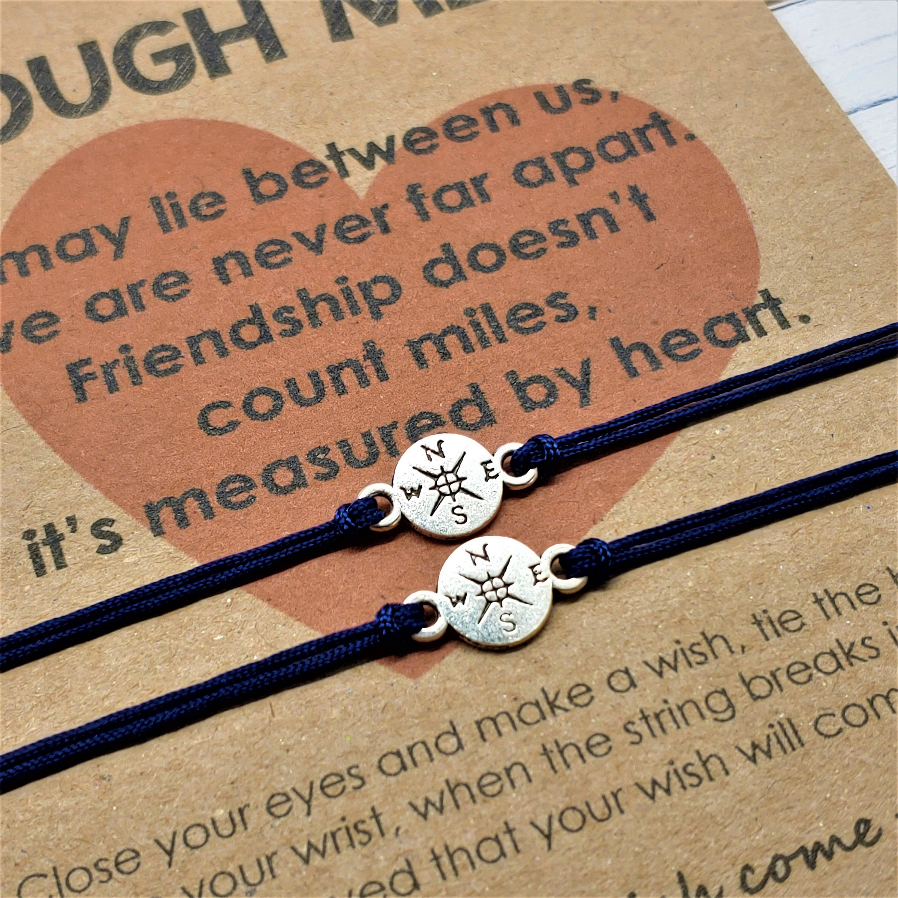 Best Friend Gifts for Him Long Distance Relationship Bracelet | Etsy