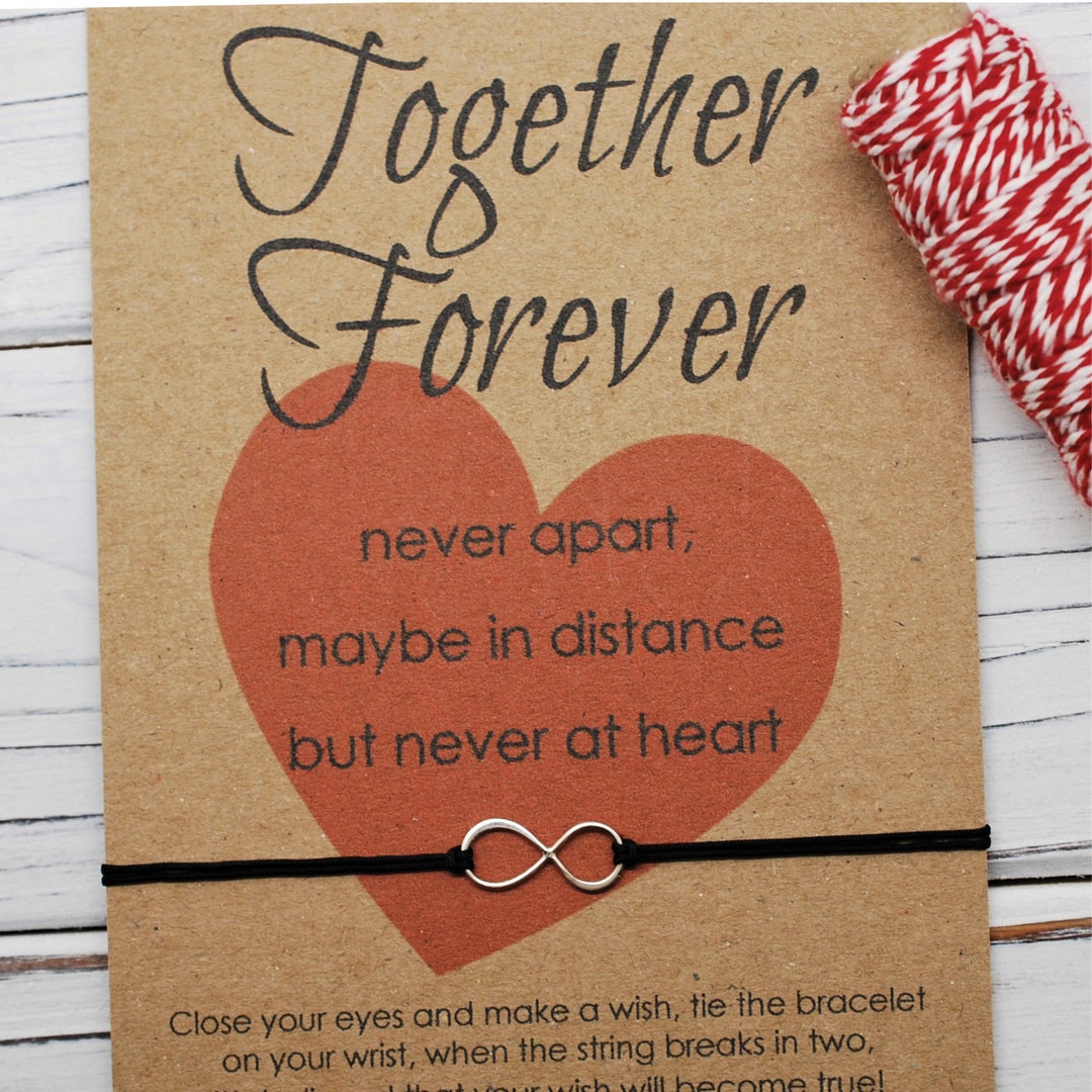 Together Forever Best Friend Gifts for Her Long Distance Relationship ...