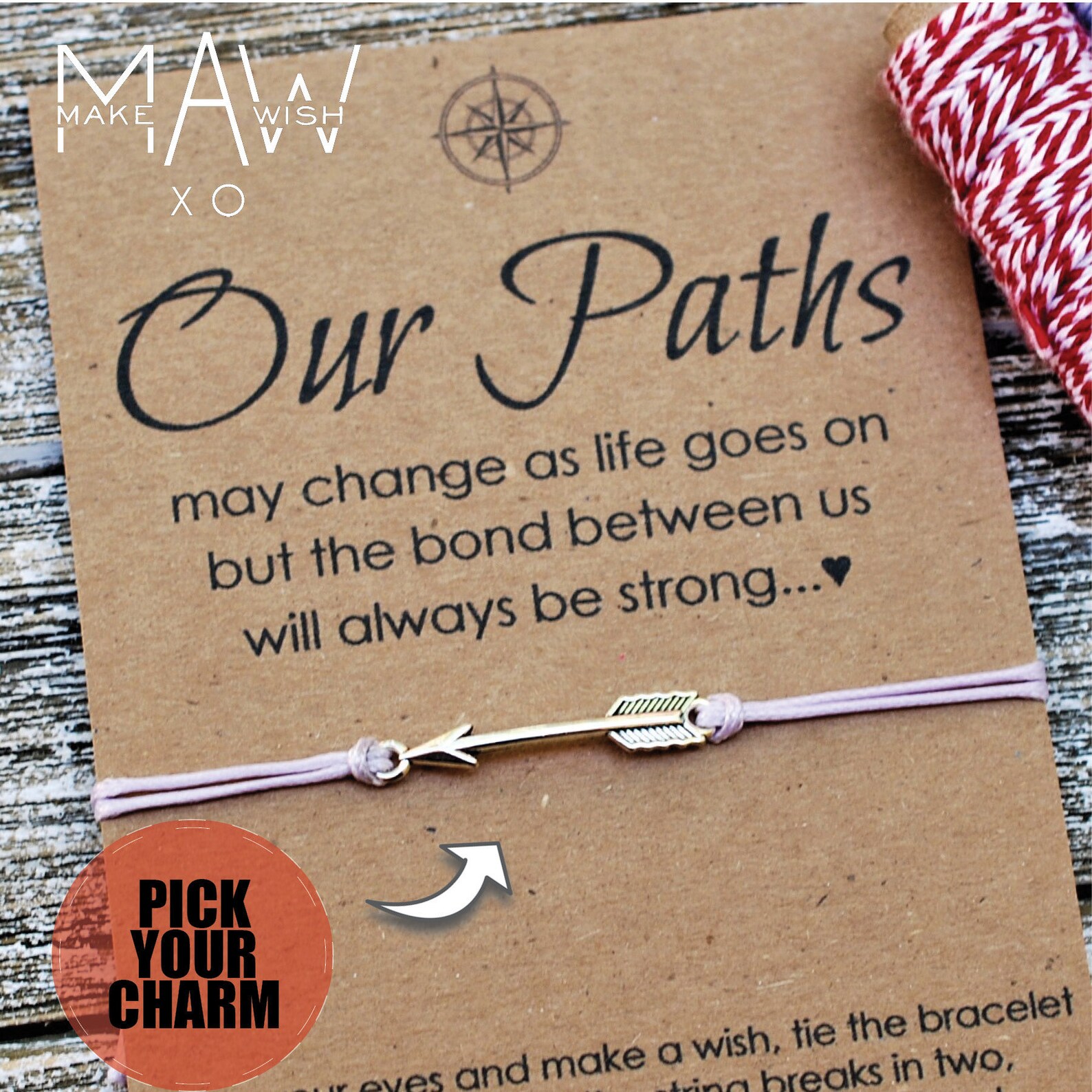 Best Friend Gifts for Her Long Distance Relationship Bracelet | Etsy