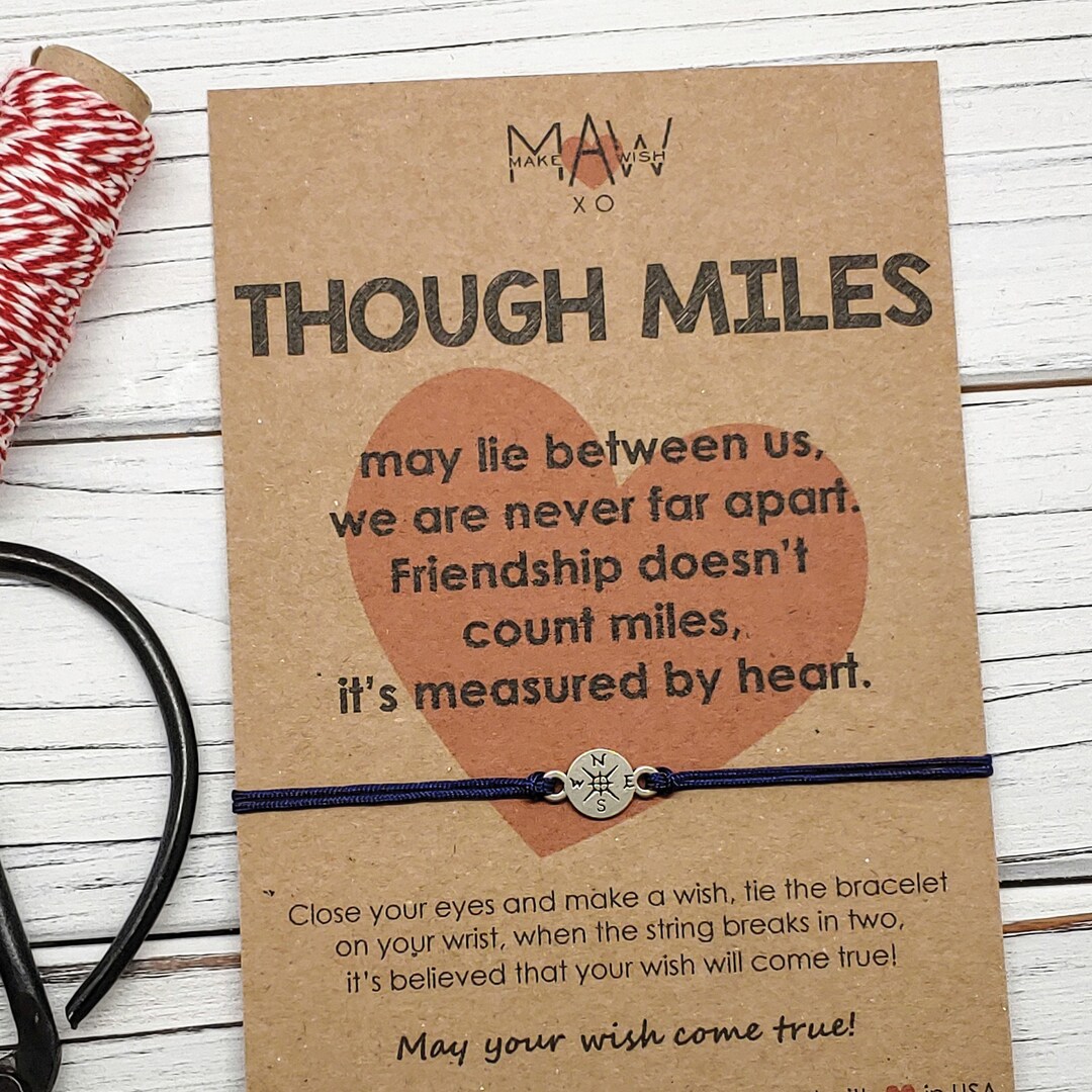 Best Friend Gifts for Him Long Distance Relationship Bracelet for Him ...