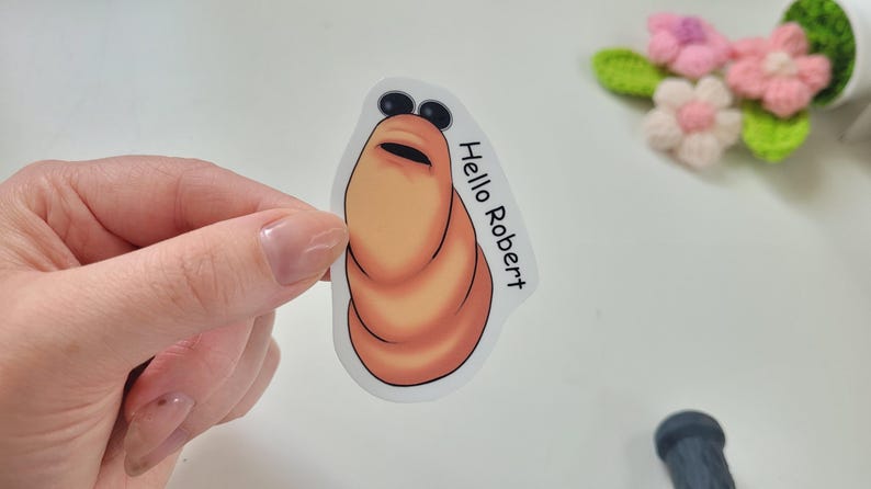 Marcus the Worm Sticker - Vrchat Meme Fanart - Funny Laptop & Water ...