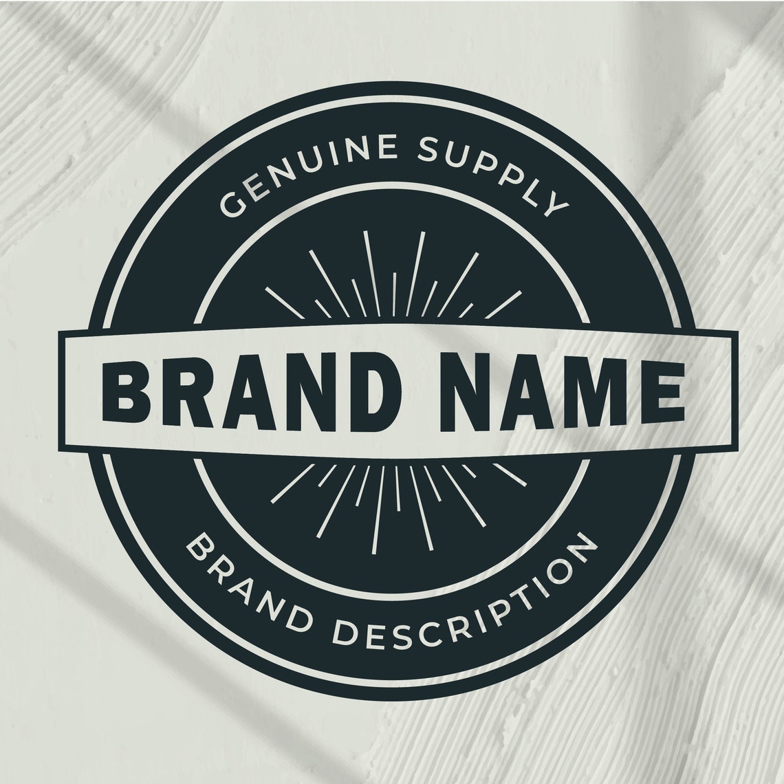 Vintage Badge Logo, Retro Premade Logo Design, Text Logo, Barbershop ...