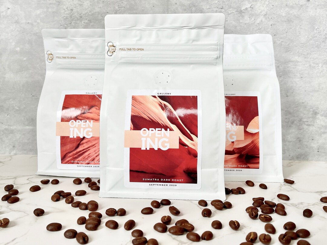 Custom Roasted Coffee With Personalized Look for an Invitation, Gift ...