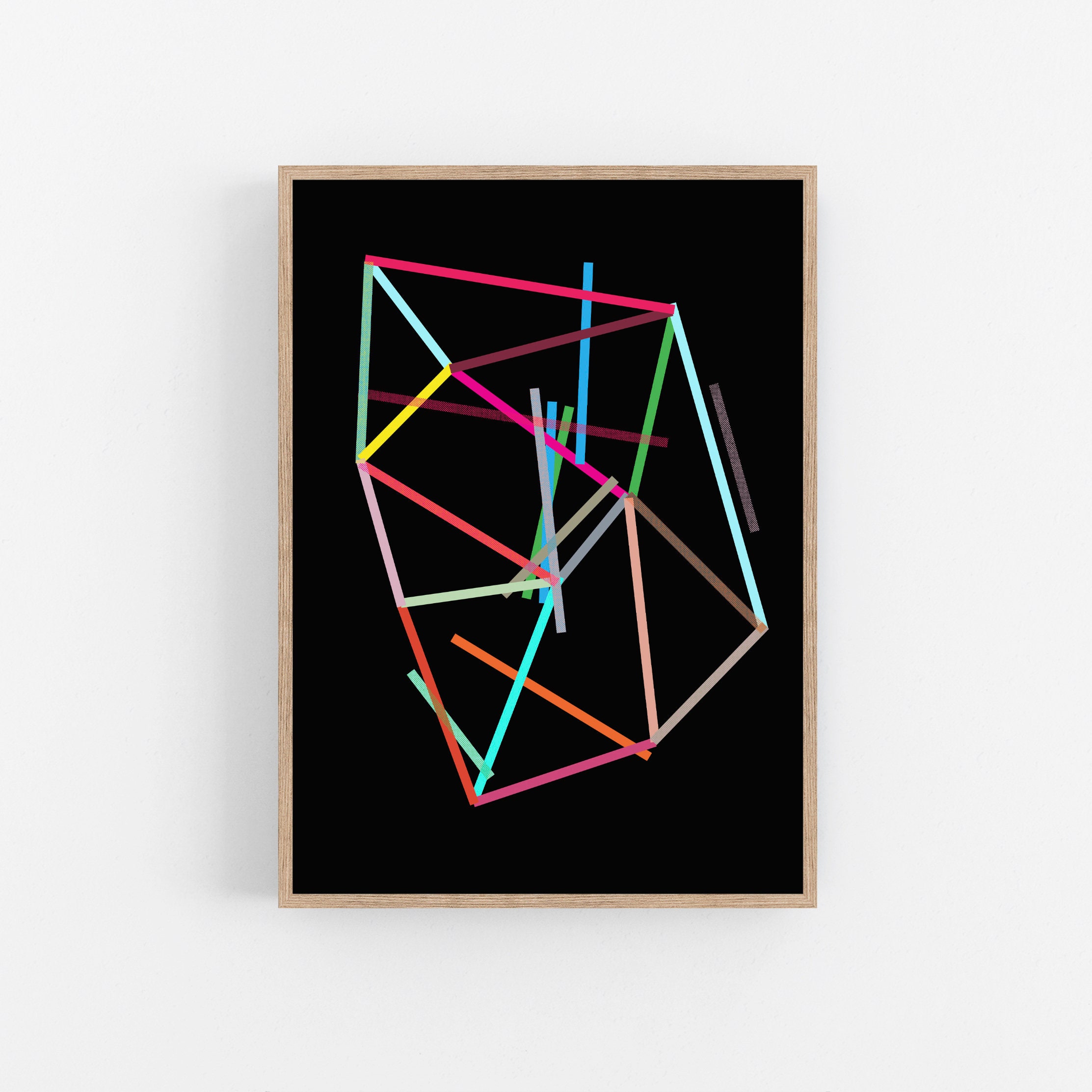 Abstract Wall Art Minimal Geometric Art Print. Fine Art | Etsy