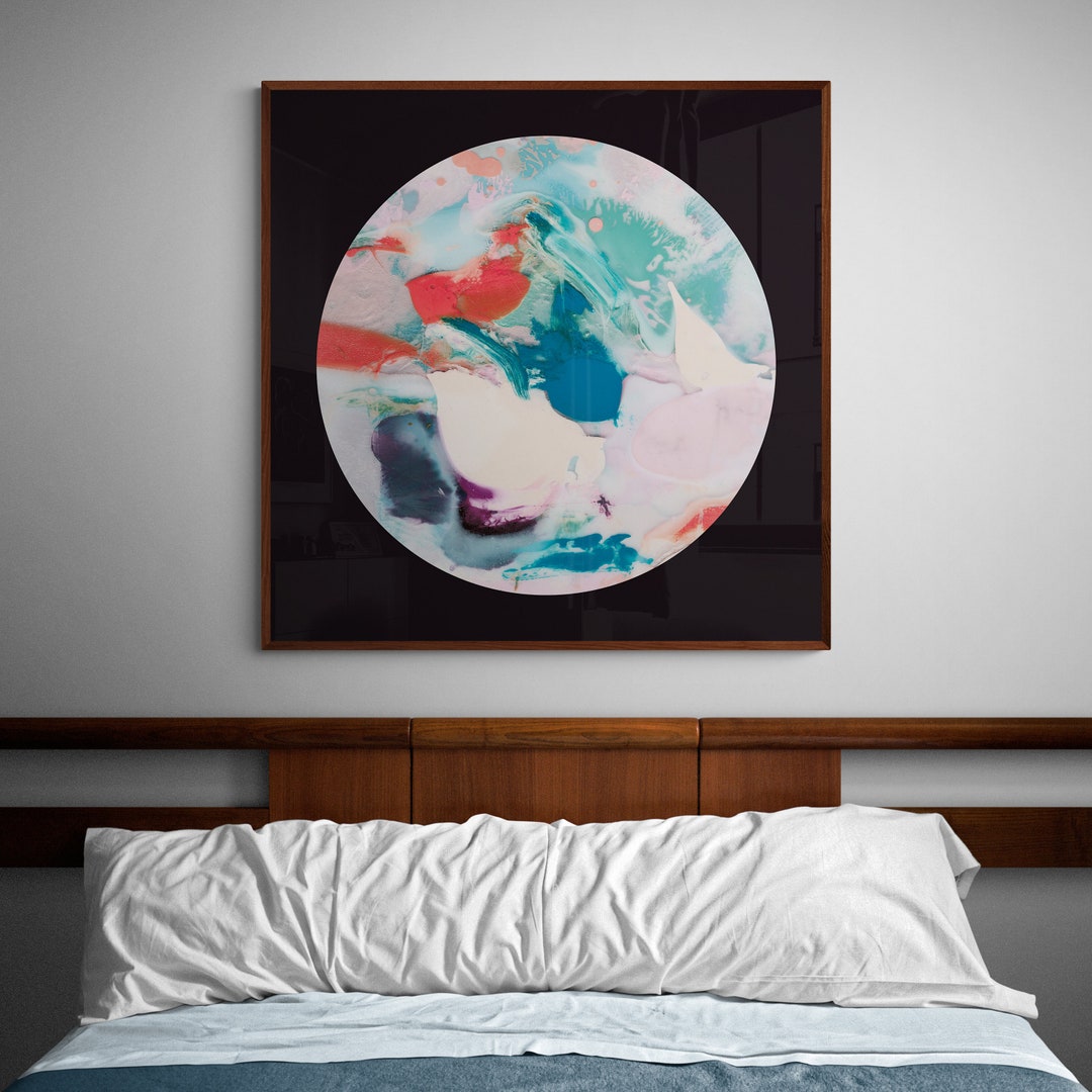 Large Abstract Art Print. Circular Artwork. Giclee Print. Original Home ...