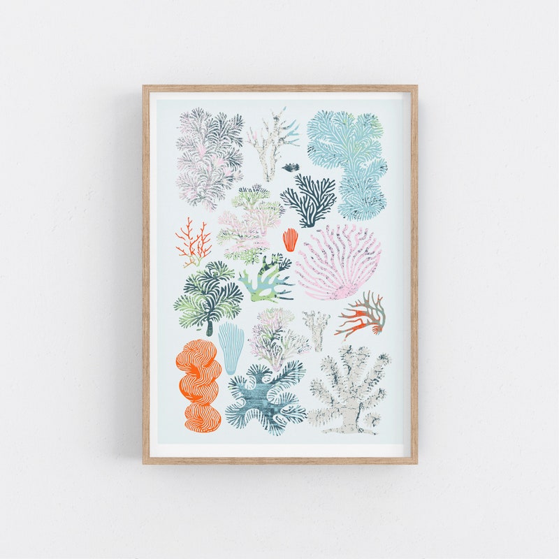Coral Art Print - Etsy