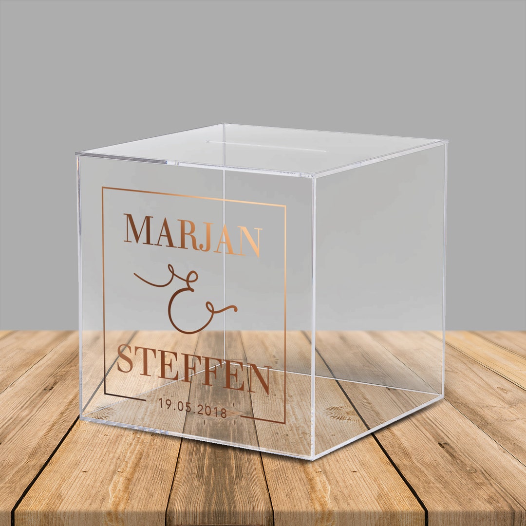 Acrylic Box for Money Gifts and Cards for the Wedding gesa ...