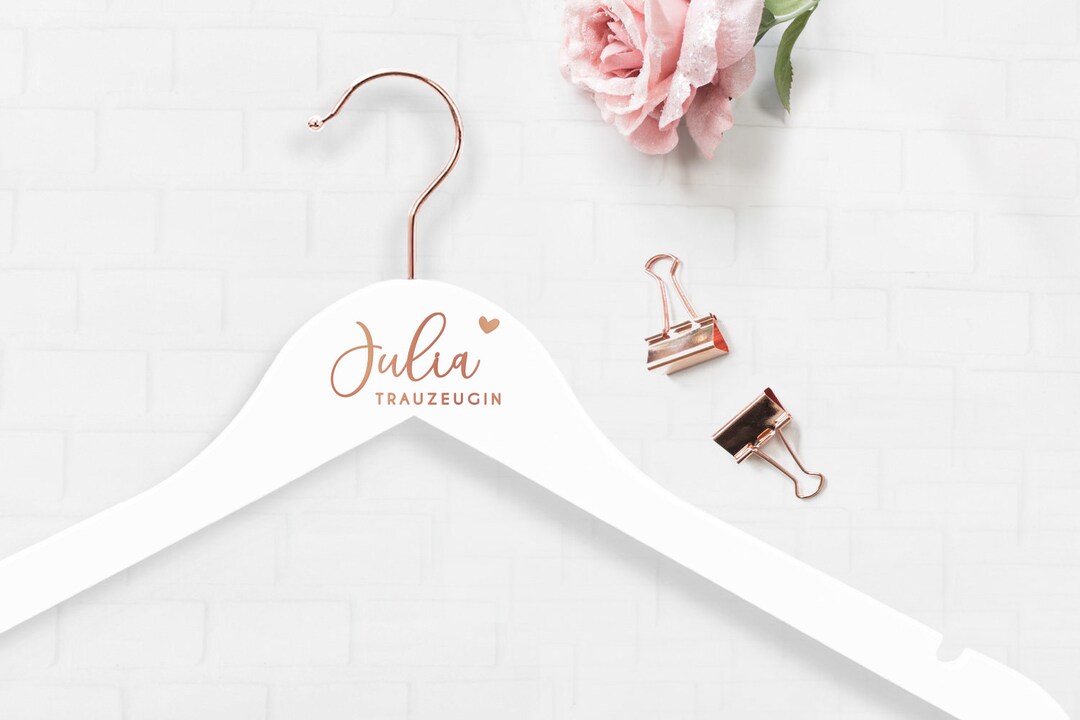 Personalized Clothes Hangers "julia" for Bride, Groomsmen, Bridesmaids ...