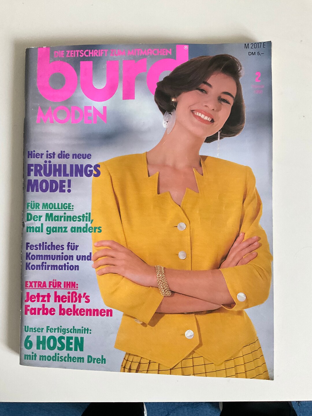 Burda Moden 02/90 Fashion Magazine Sewing - Etsy