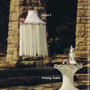 4 Macrame Patterns, (1 Table and 3 Lamps)- Free Beginners Sampler,pdf ...