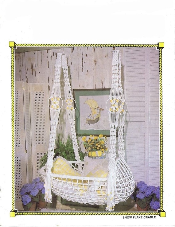Macrame Baby Cradle Pattern Pdf Instant Download Free | Etsy