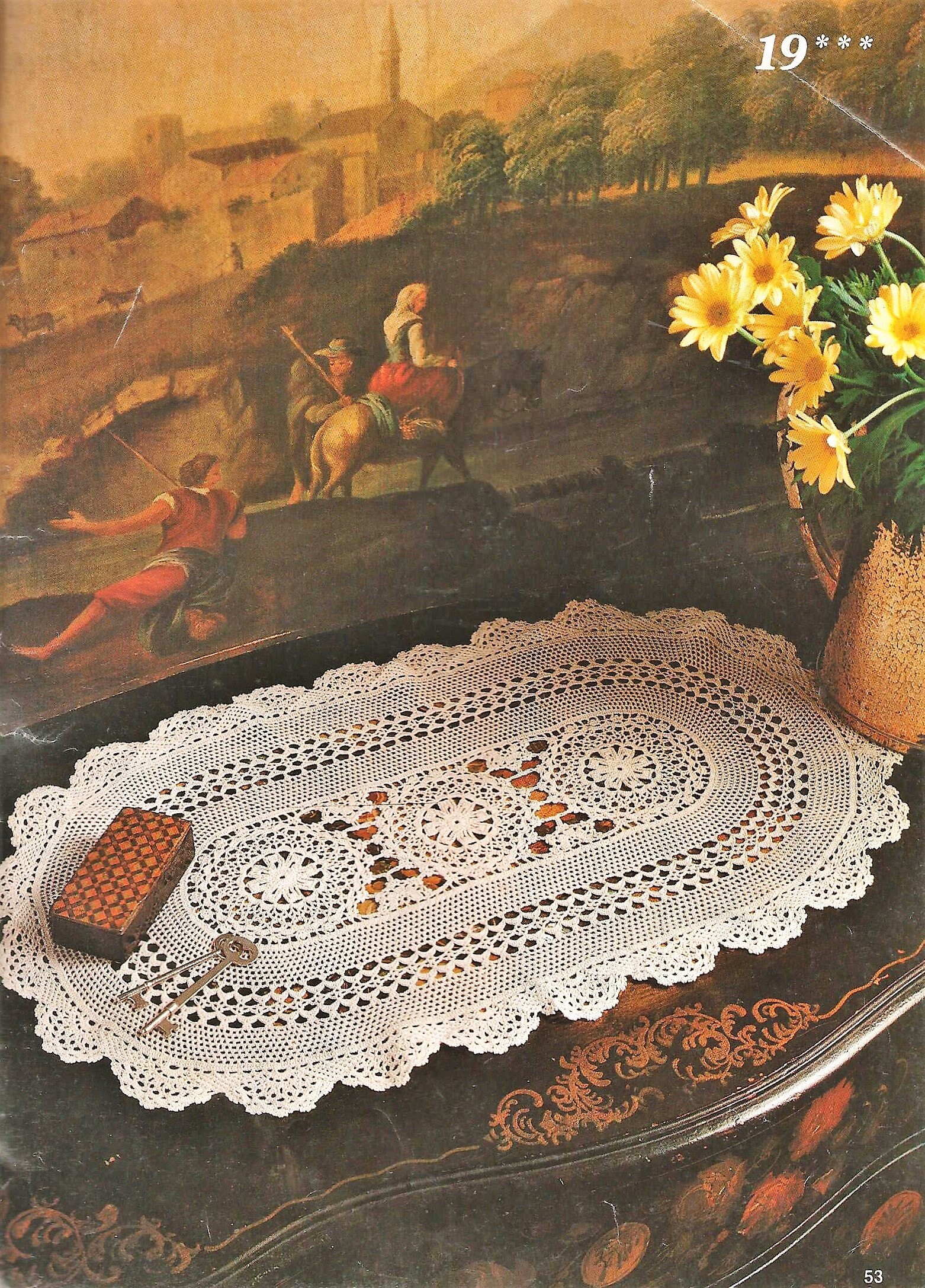 Crochet Doily Pattern Oval Vintage pdf Instant Download. | Etsy