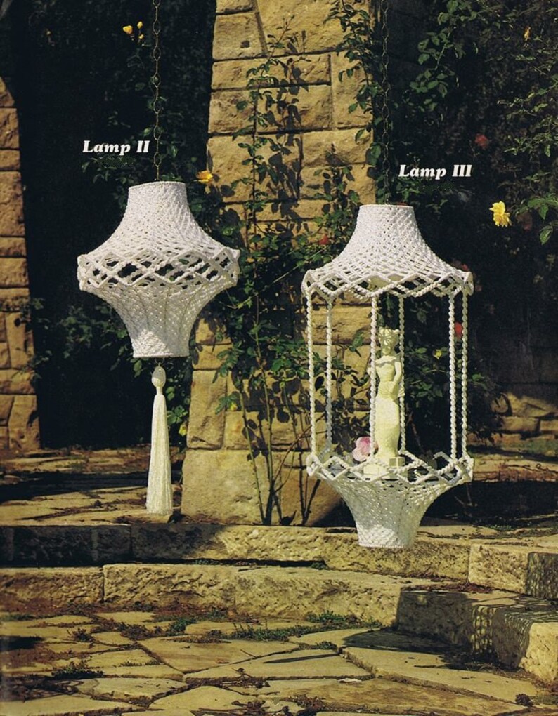 4 Macrame Patterns, (1 Table and 3 Lamps)- Free Beginners Sampler,pdf ...