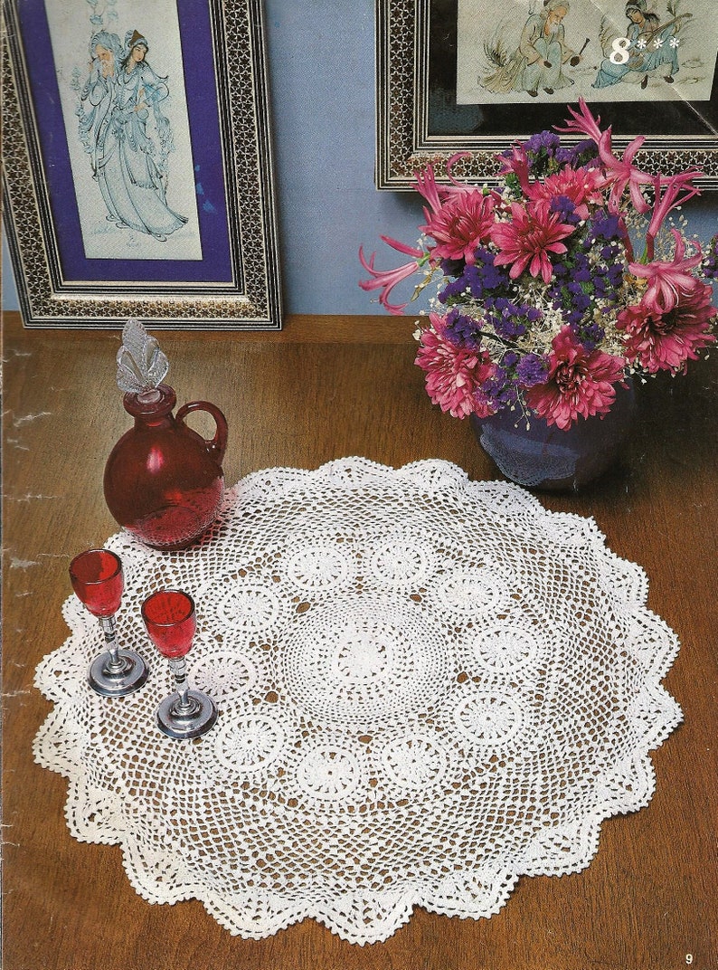 Crochet Doily Pattern Vintage Large,pdf Instant Download - Etsy