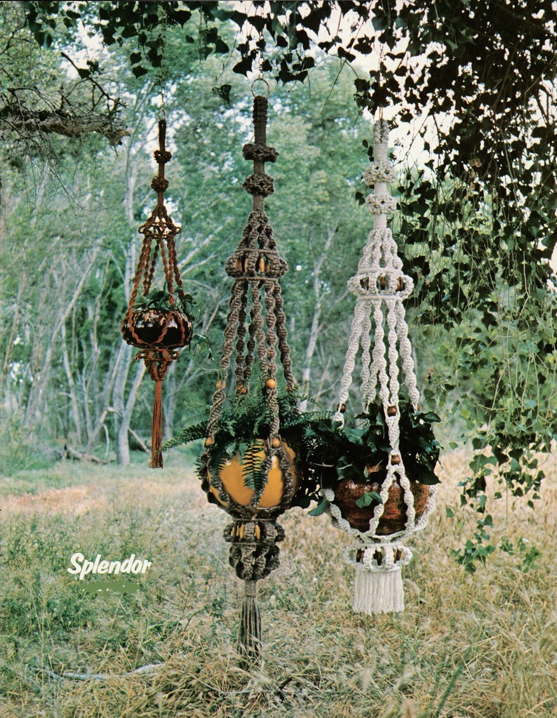 Macrame Pot Hanger Pattern Plant Hanger Home Decor Pdf - Etsy