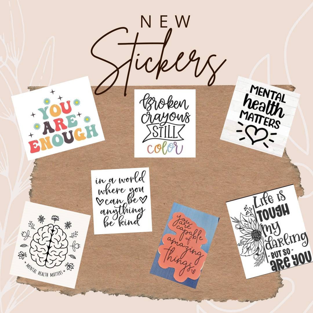 Mental Health Awareness Stickers Suicide Awareness Stickers Stickers ...