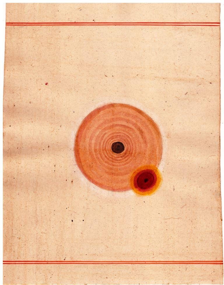 Tantra Painting on Old Paper Indian Spiritual Art Cosmic Energy Art ...