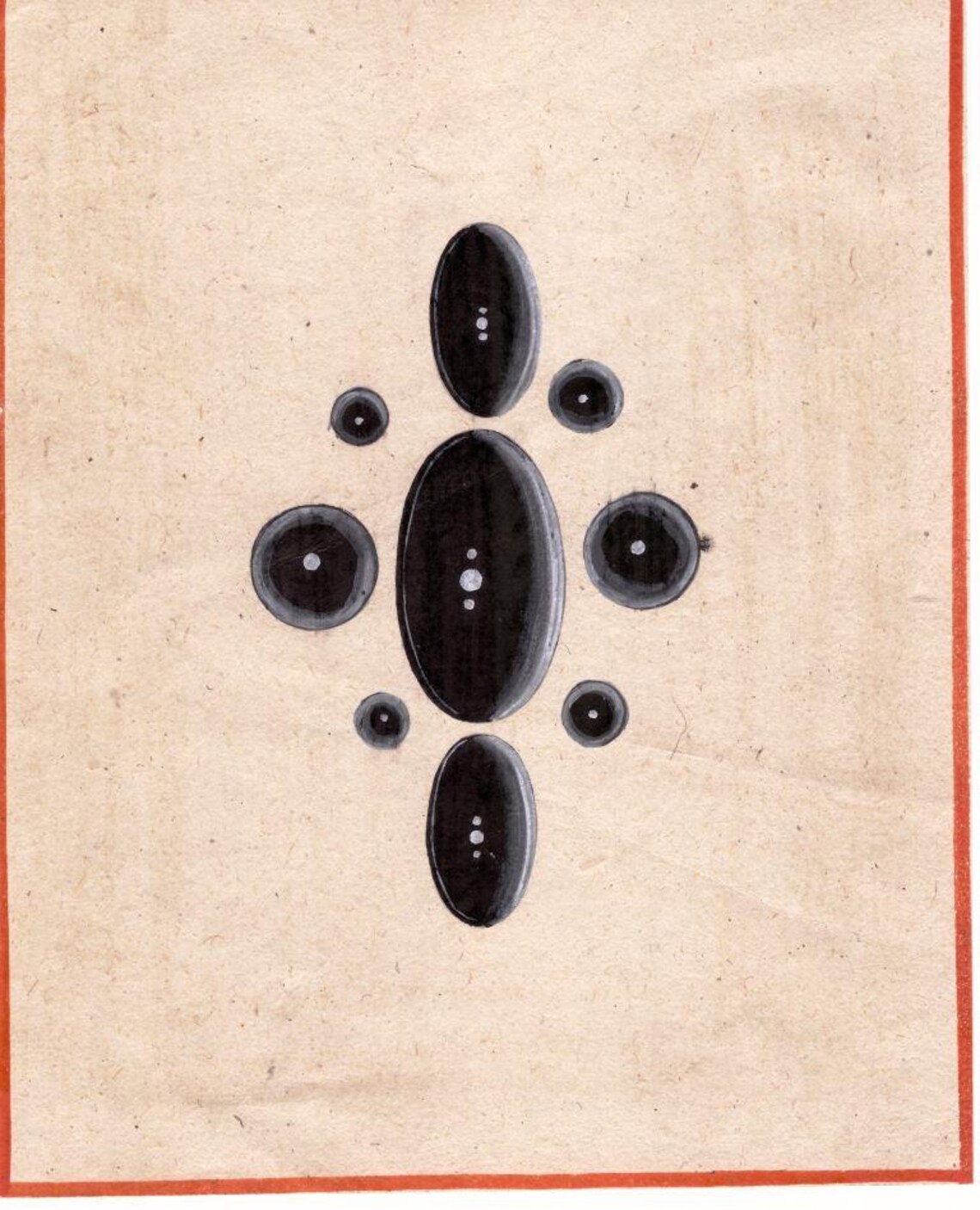 Tantra Painting on Old Paper Indian Spiritual Art Cosmic Energy Art ...
