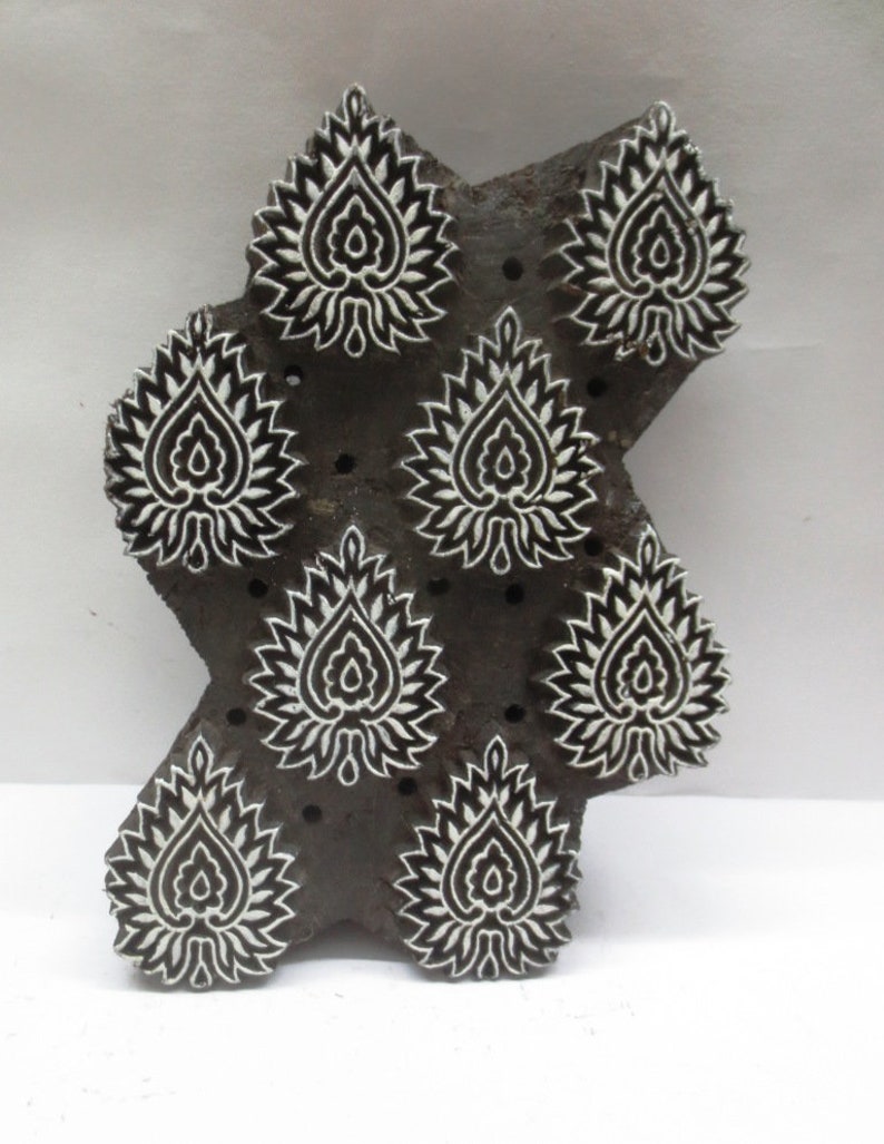 Ethnic Art Floral Pottery Stamp/hand Carved Indian Block Printing ...