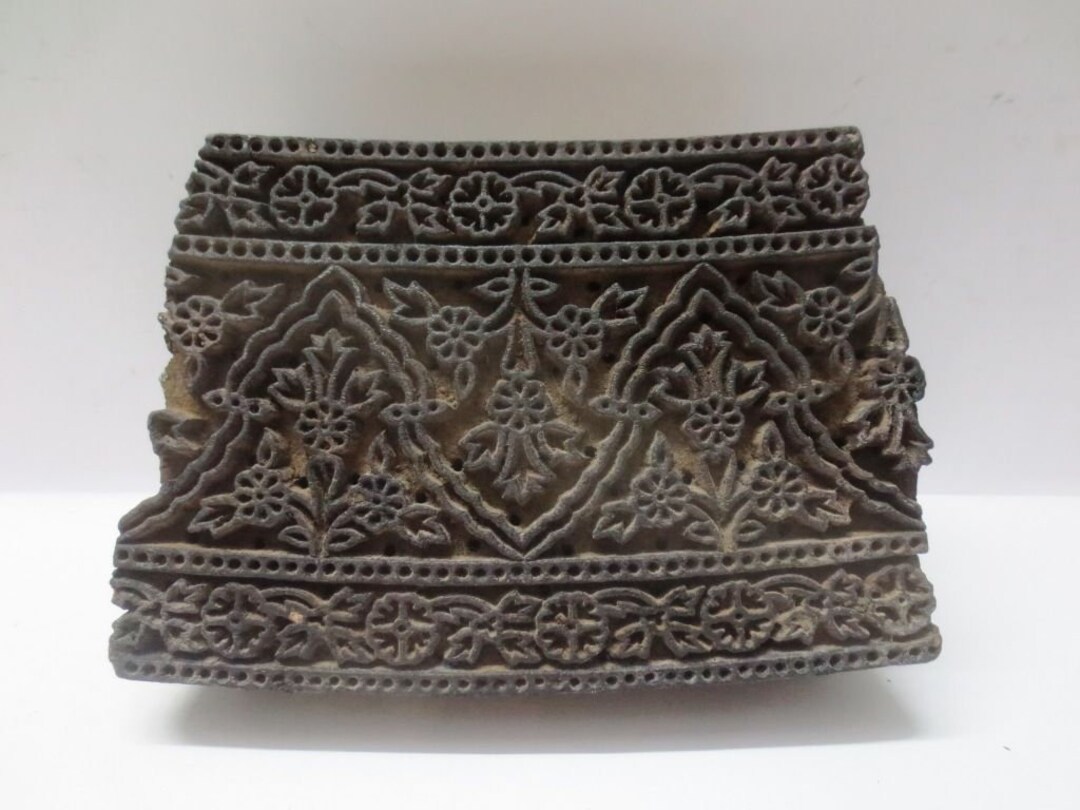 Indian Printing Wooden Blocks Hand Carved Textile Printing Fabric Block ...