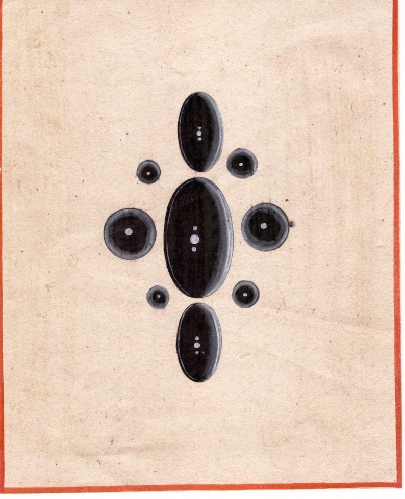 Tantra Painting on Old Paper Indian Spiritual Art Cosmic Energy Art ...