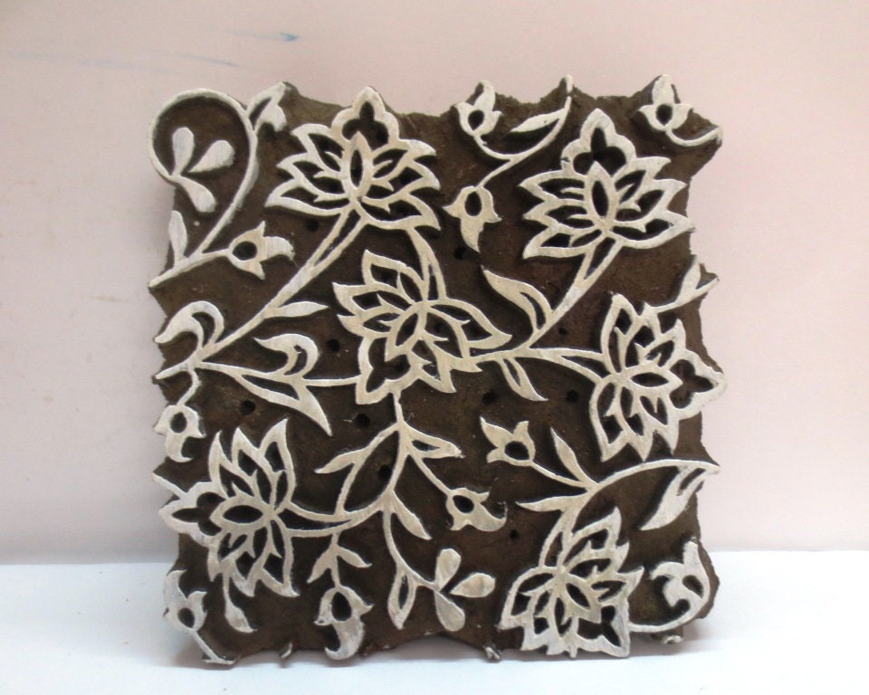 Indian Hand Carved Wooden Printing Blocks Wooden Printing Stamps ...