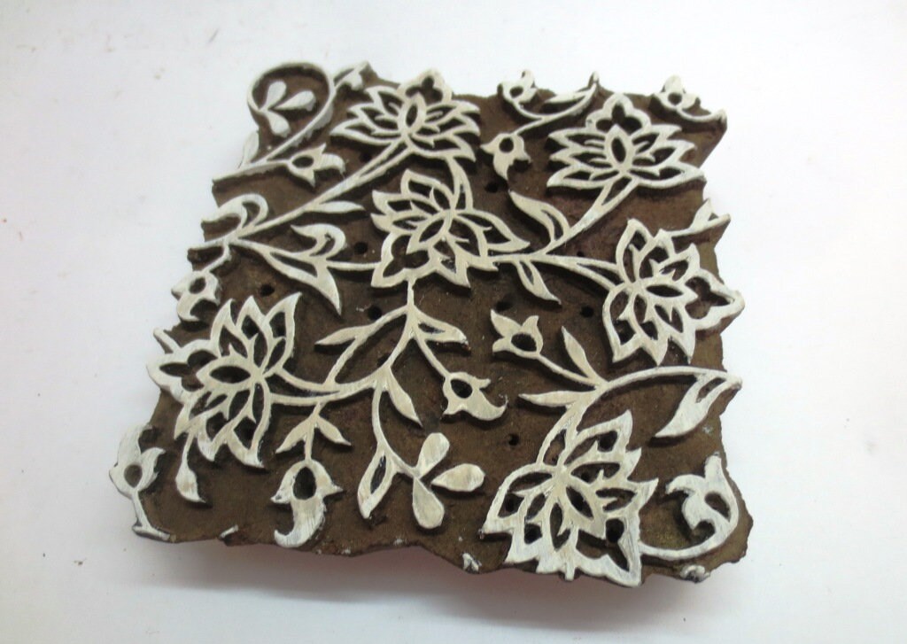 Indian Hand Carved Wooden Printing Blocks Wooden Printing Stamps ...