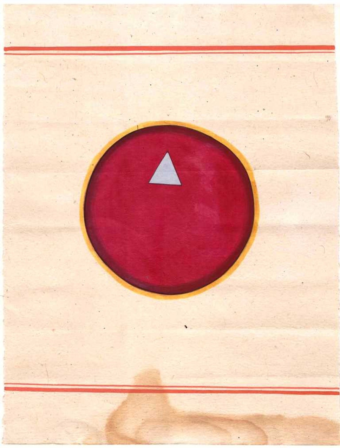 Tantra Painting on Old Paper Indian Spiritual Art Cosmic Energy Art ...