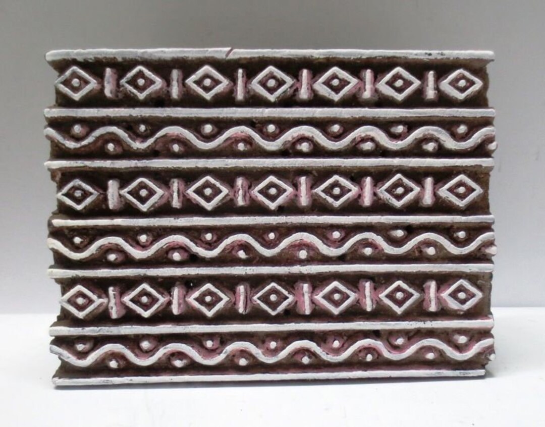 Indian Printing Wooden Blocks Hand Carved Textile Printing Fabric Block ...