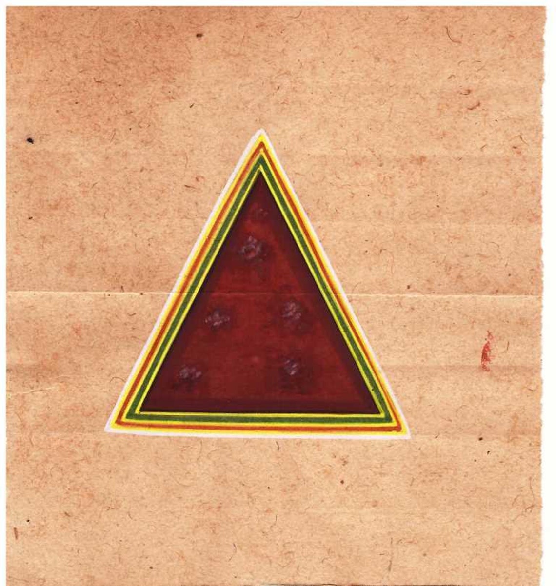 Tantra Painting on Old Paper Indian Spiritual Art Cosmic Energy Art ...