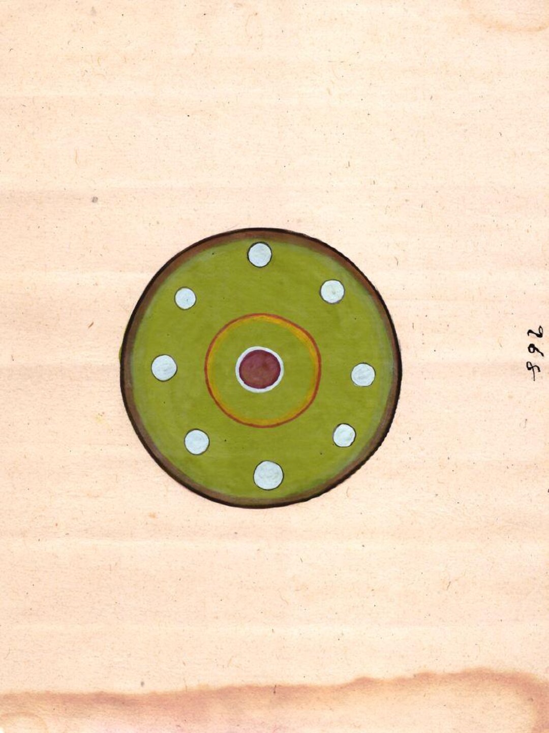Tantra Painting on Old Paper Indian Spiritual Art Cosmic Energy Art ...