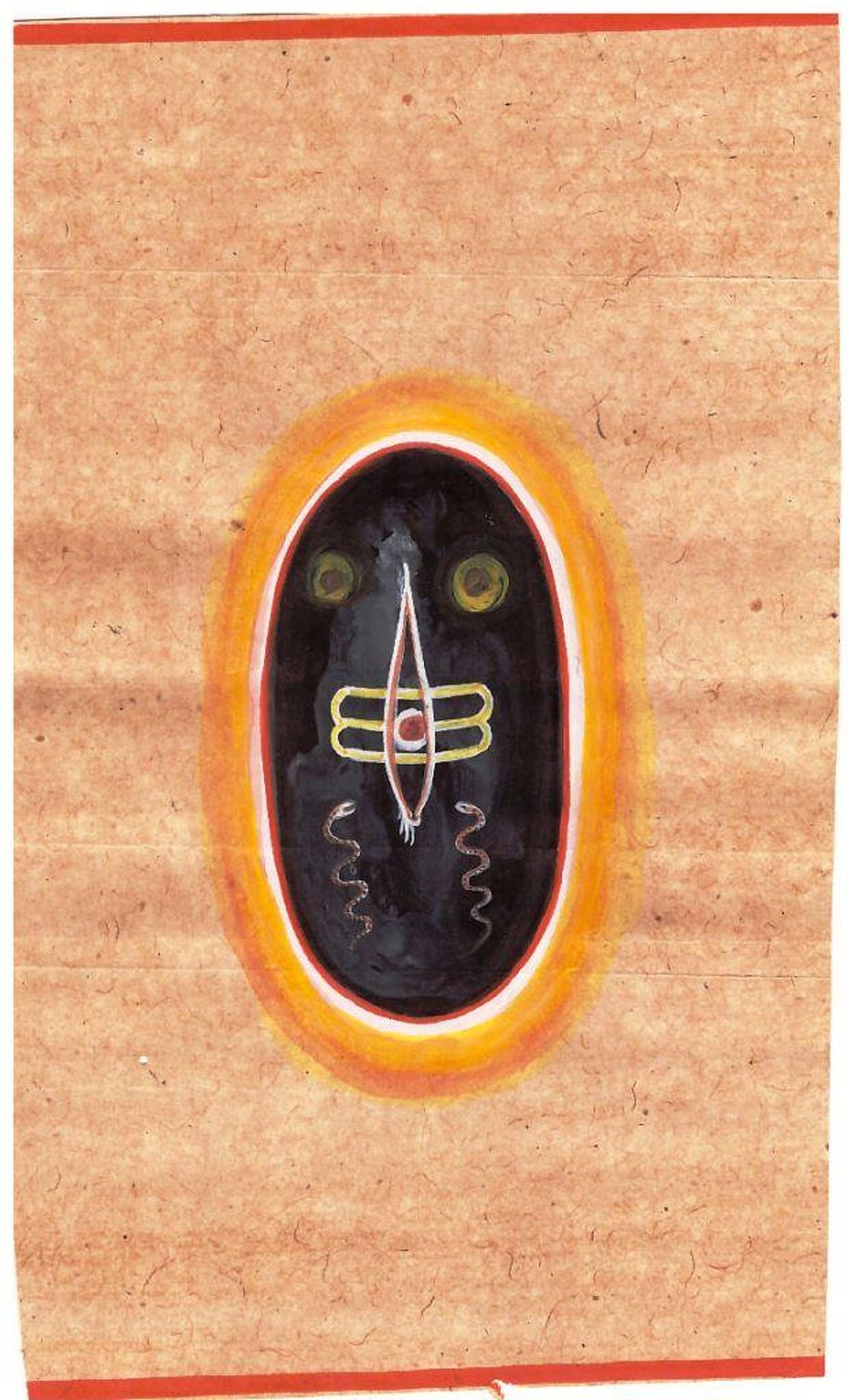 Tantra Painting on Old Paper Indian Spiritual Art Spiritual Tantric ...