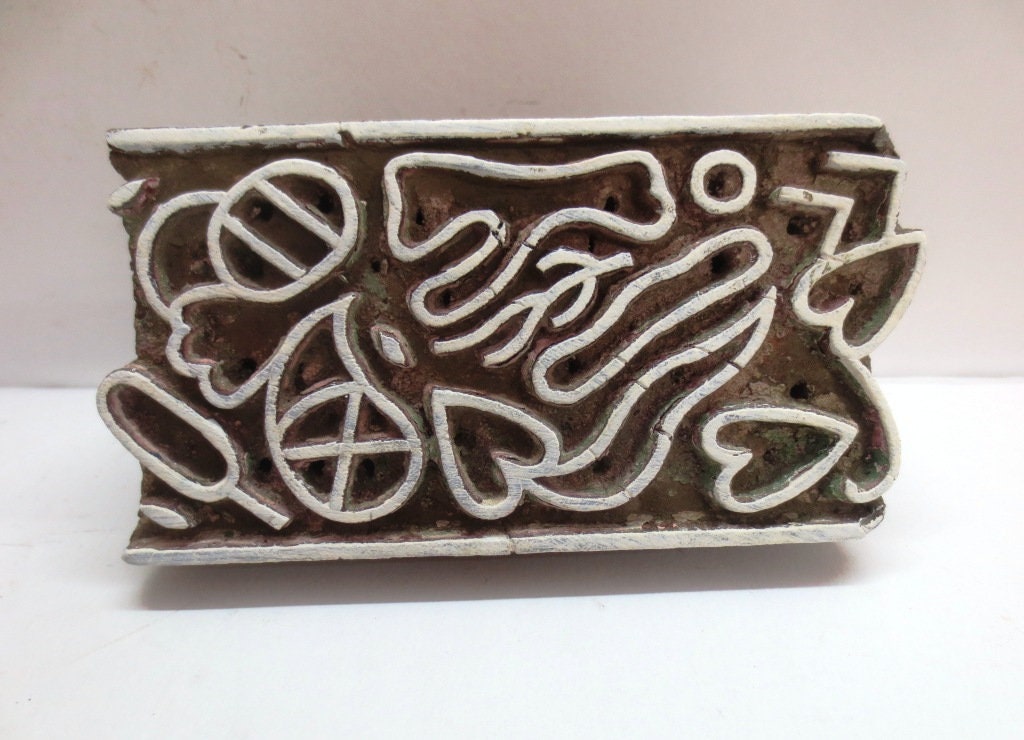 Indian Wooden Block Design Hand Carved Block Print Wood Stamps Wooden ...
