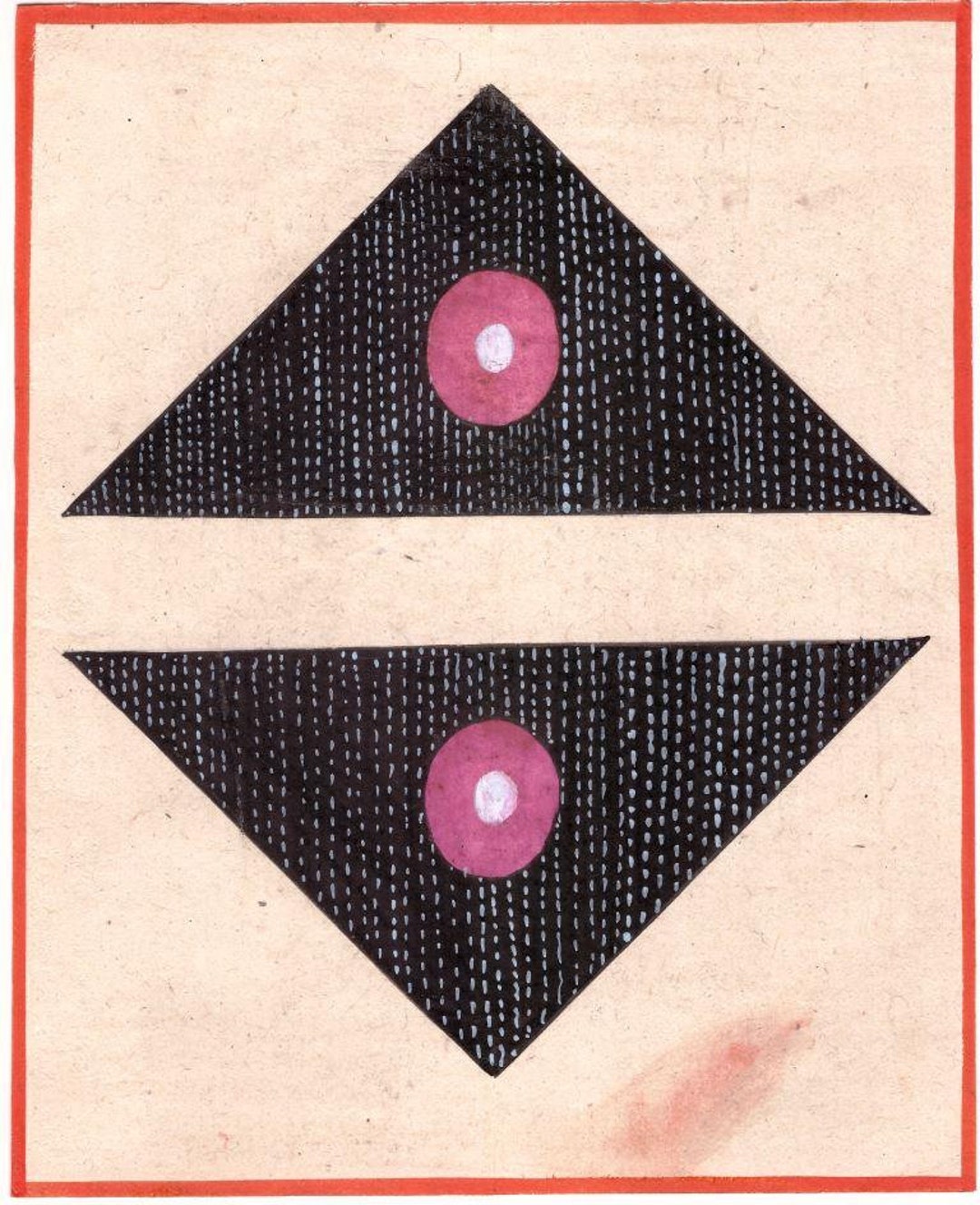 Tantra Painting on Old Paper Indian Spiritual Art Cosmic Energy Art ...