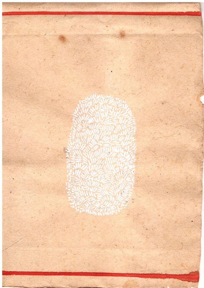 Tantra Painting on Old Paper Indian Spiritual Art Cosmic Energy Art ...