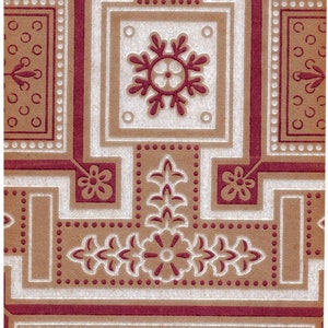 Vintage Print Hand Colored Wallpaper Catalogue Design Pattern Sample No ...