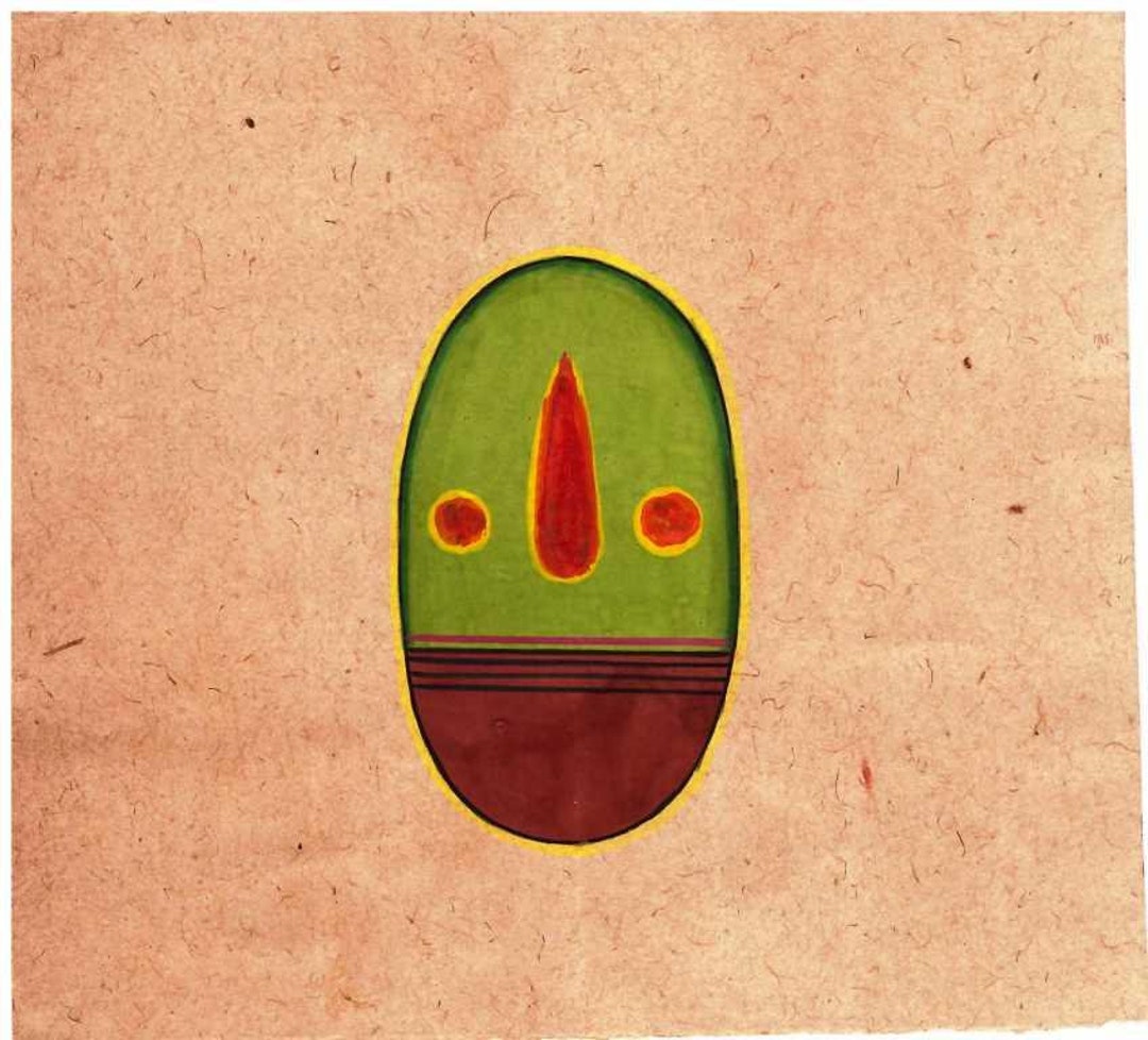 Old Paper Tantra Painting Indian Spiritual Art Cosmic Energy Art ...