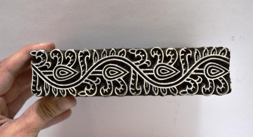 Indian Wooden Hand Block Print Stamp Ethnic Traditional Border Strip - Etsy