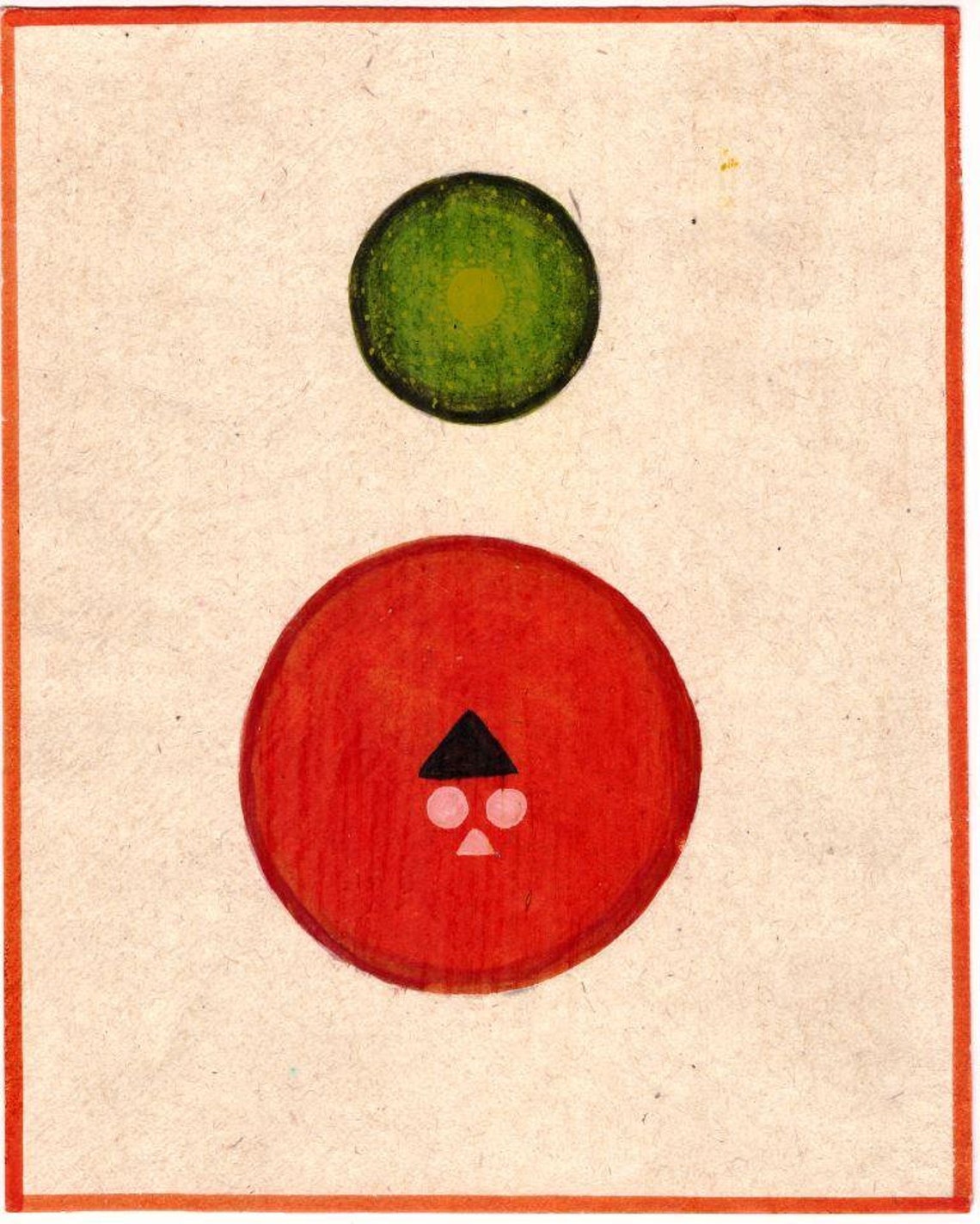 Tantra Painting on Old Paper Indian Spiritual Art Cosmic Energy Art ...