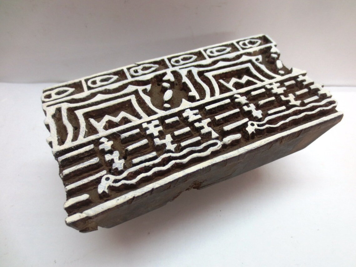 Indian Wooden Block Design Hand Carved Block Print Wood Stamps Wooden ...