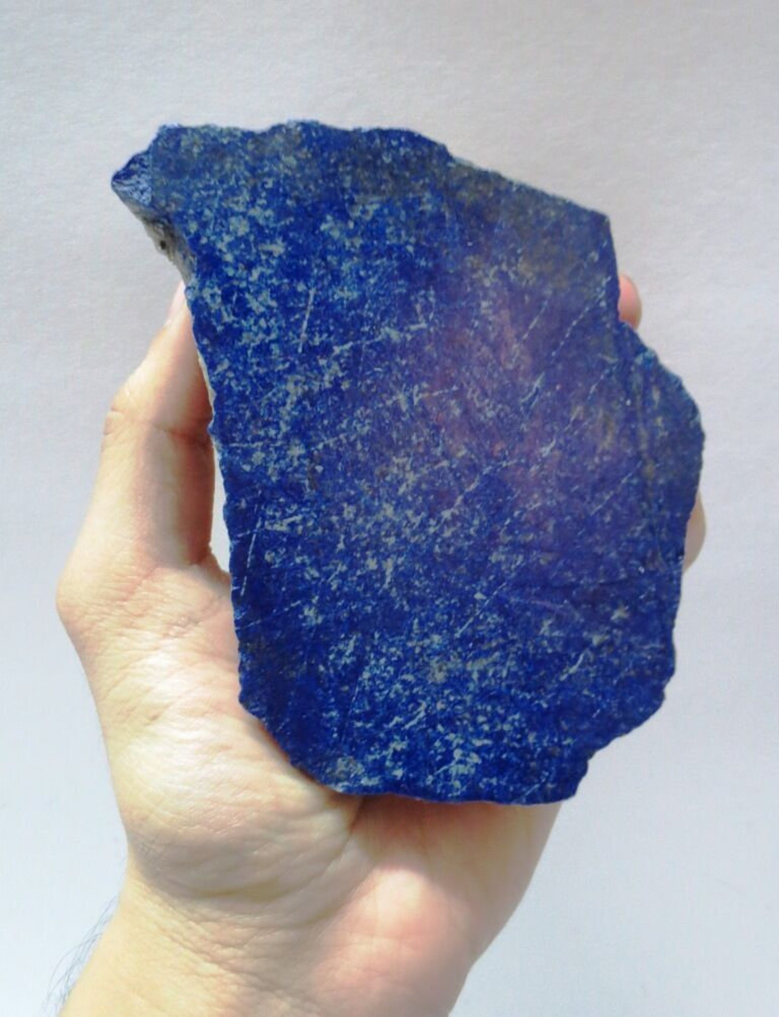 Large Chunky Natural Raw Rough Lapis Lazuli Stone Slab 770 Gram Chakra ...