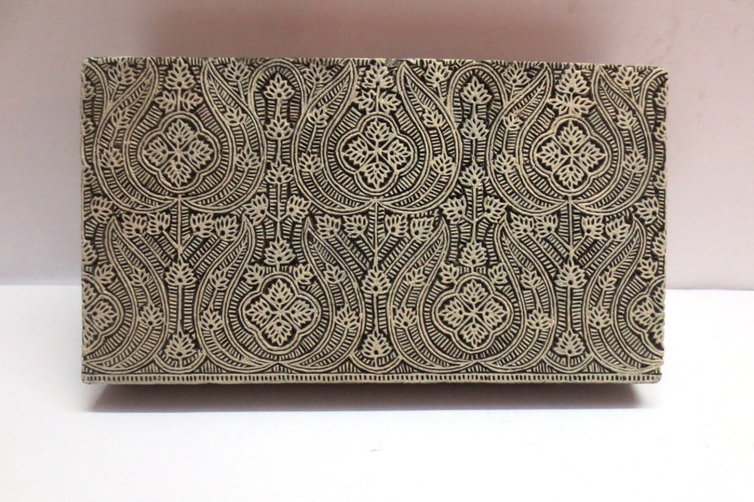 Indian Wooden Hand Block Print Stamp Vintage Fine Carving Unique - Etsy