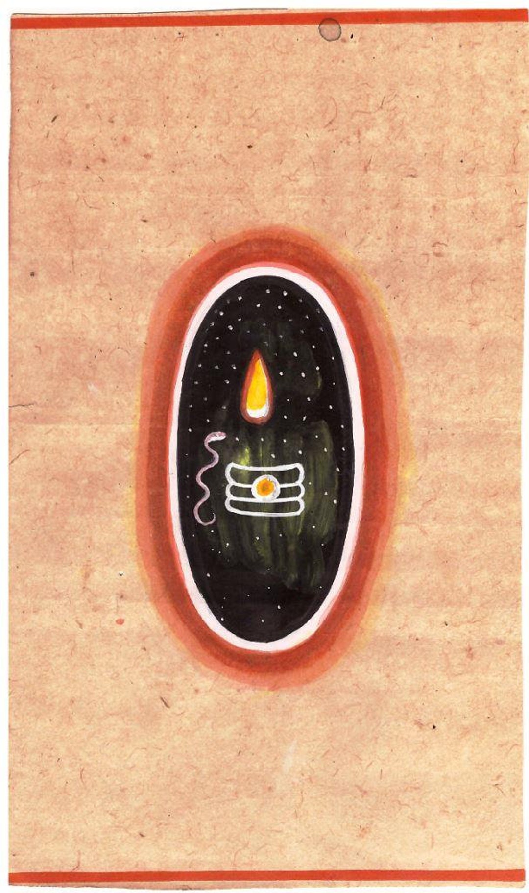 Tantra Painting on Old Paper Indian Spiritual Art Tantric Drawing ...