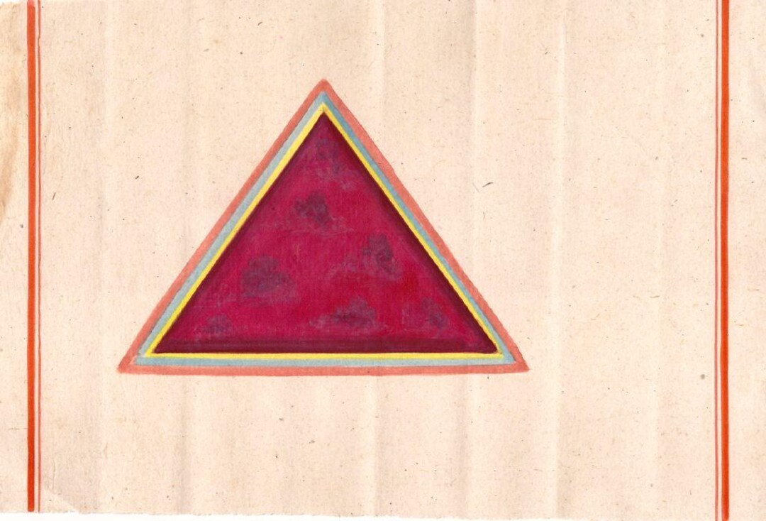 Tantra Painting on Old Paper Indian Spiritual Art Cosmic Energy Art ...