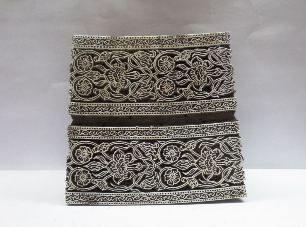 Papercraft Craft Supplies & Tools Textile Wooden Printing Block Stamp ...