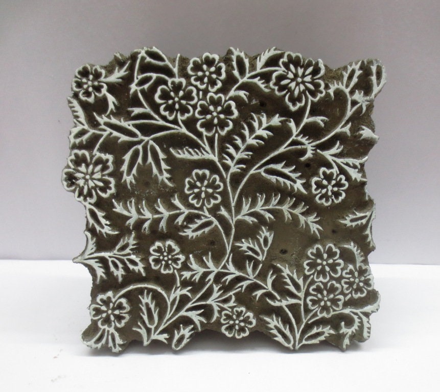 Indian Hand Carved Wooden Printing Blocks Wooden Printing Stamp Textile ...